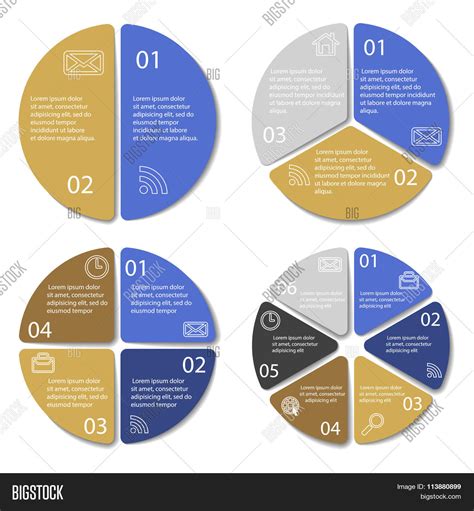 Set Round Infographic Vector Photo Free Trial Bigstock