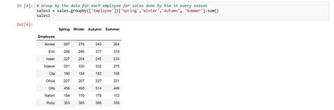 data science using python groupby categories in a column for the sum of values in other