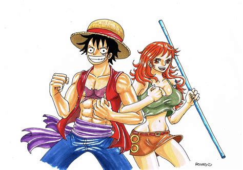 Luffy X Nami By Heivais On Deviantart
