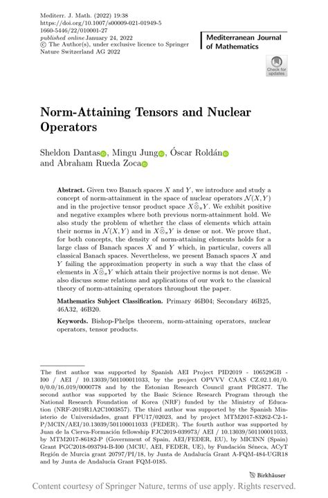 norm attaining tensors and nuclear operators request pdf