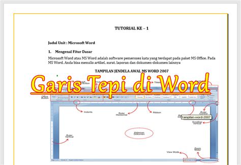 Cara Membuat Garis Tepi Pada Microsoft Word 2016 Tutorial Lengkap Riset