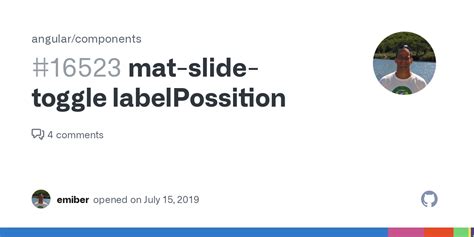 Mat Slide Toggle LabelPossition Issue 16523 Angular Components