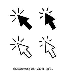 Click Icon Vector Illustration Pointer Arrow Stock Vector Royalty Free