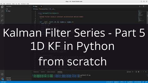 Kalman Filter Series Part 5 Python 1D Kalman Filter From Scratch