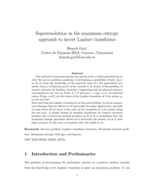 pdf superresolution in the maximum entropy approach to invert laplace transforms
