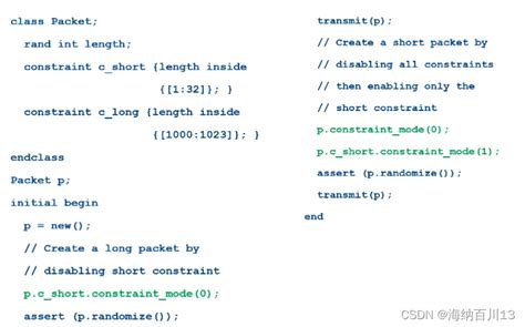 数字验证学习笔记——systemverilog芯片验证16 ——约束控制块and随机函数 system verilog 约束 a b csdn博客