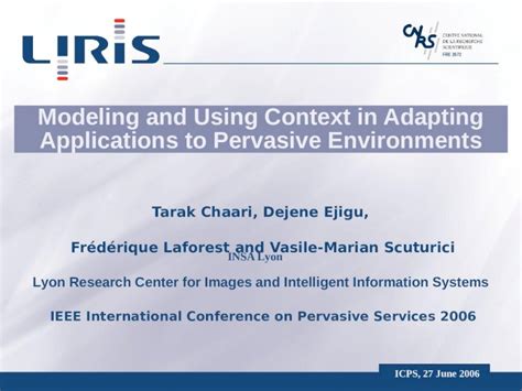 ppt modeling and using context in adapting applications to pervasive environments dokumen tips