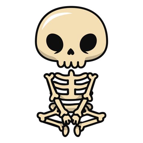 Cute Skeleton Cartoon Png And Svg Design For T Shirts Tengkorak