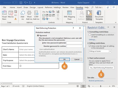 How To Create A Fillable Form In Word CustomGuide