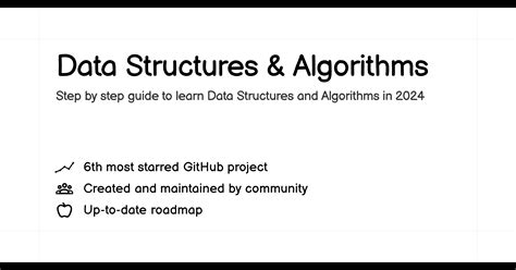 data structures and algorithms roadmap