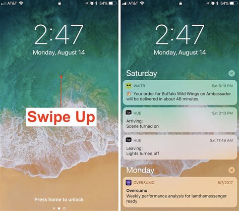 how to find notifications in ios 11 s new lock screen and cover sheet macrumors forums