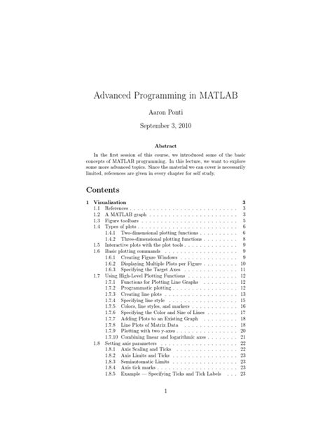 matlab advanced programming pdf graphical user interfaces matlab