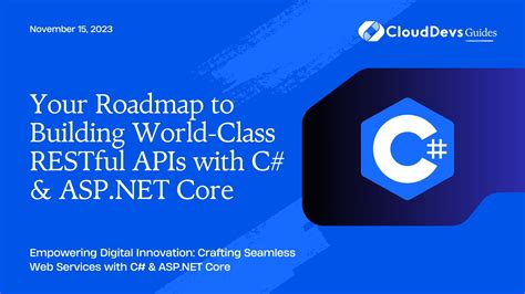Your Roadmap To Building World Class RESTful APIs With C ASP NET Core