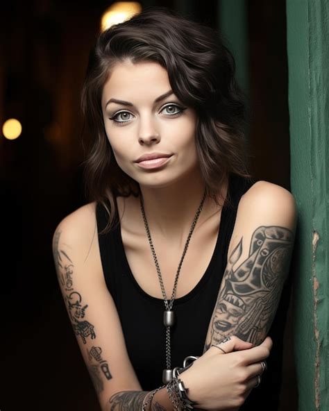 Premium Photo A Woman With A Tattoo On Her Arm And A Tattoo Of A Tattoo On Her Arm