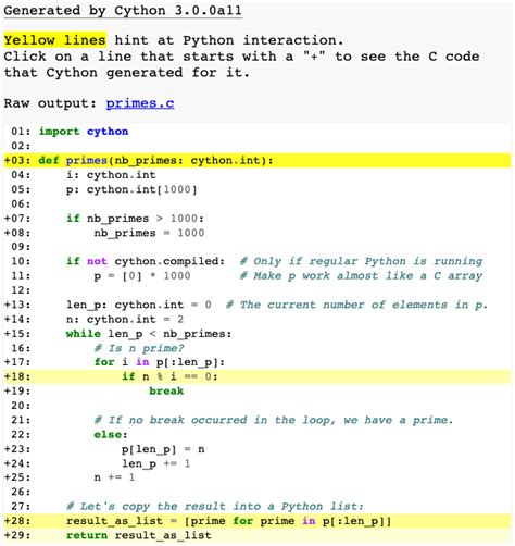 basic tutorial — cython 3 1 0a0 documentation