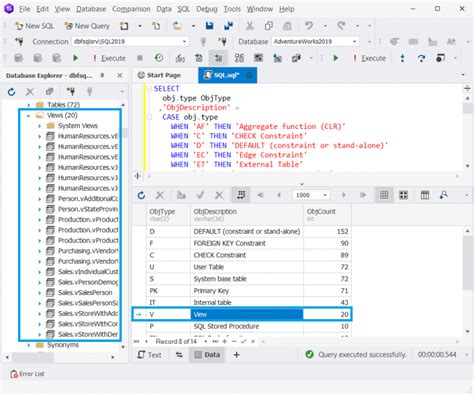 How To Return SQL Server Objects Type Quantity Devart Blog