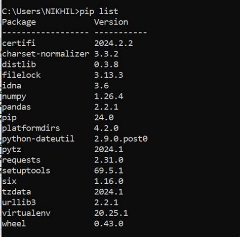 Exception Has Occurred ModuleNotFoundError No Module Named Pandas