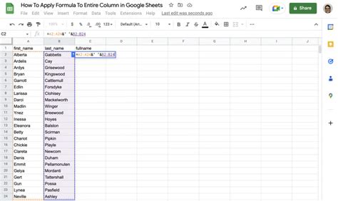 How To Apply A Formula To An Entire Column In Google Layer Blog