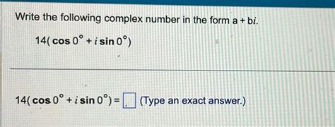 [answered] write the following complex number in the form a bi algebra kunduz