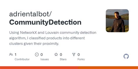 github adrientalbot communitydetection using networkx and louvain community detection