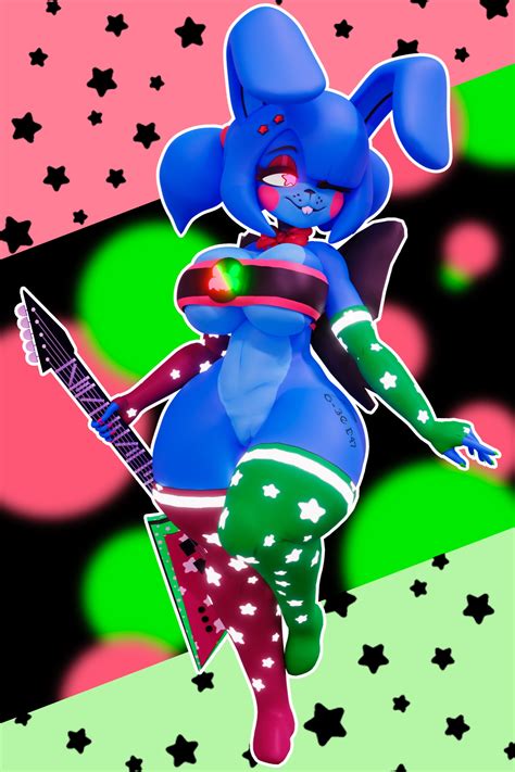 Rule 34 3d Artwork Anthro Big Breasts Blue Fur Bonfie Bonfie Cryptia Bonnie Cally3d