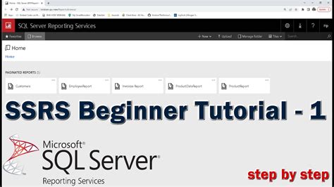 SQL Server Reporting Services SSRS Tutorial For Beginners 1 YouTube