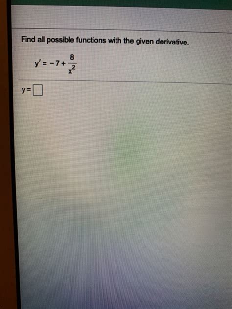 solved find all possible functions with the given