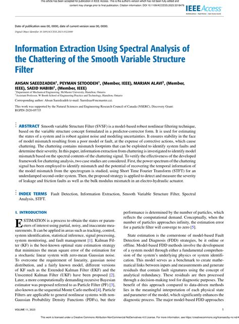 pdf information extraction using spectral analysis of the chattering of the smooth variable