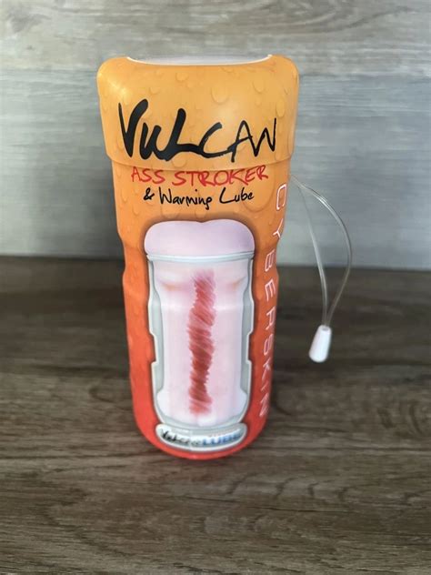 Vulcan Ass Stroker And Warming Lube Cyberskin Masturbator Pocket Pussy Vibrator