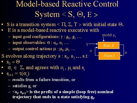model based reactive control system