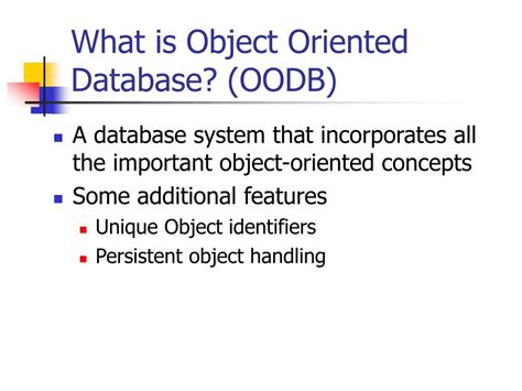 ppt object oriented database powerpoint presentation free download id 4653506