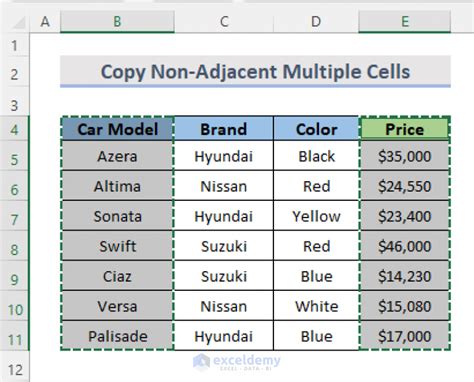 How To Copy Multiple Cells To Another Sheet In Excel 9 Methods