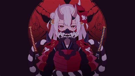 Oni Samurai Anime Girl Live Wallpaper Moewalls