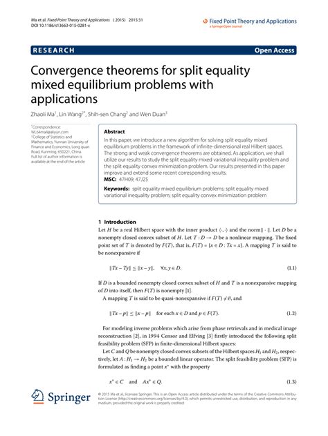 pdf convergence theorems for split equality mixed equilibrium problems with applications