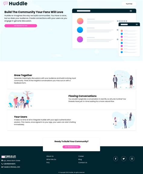 frontend mentor huddle landing page using html and css coding challenge solution