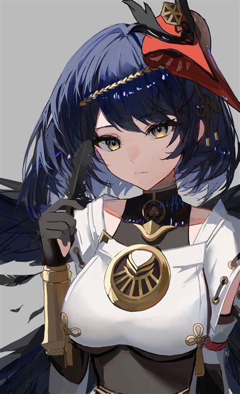 Kujou Sara Genshin Impact Drawn By Raiya Atelier Danbooru