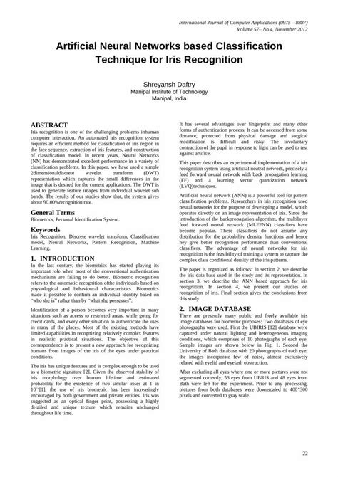 pdf artificial neural networks based classification technique · the advantage of neural