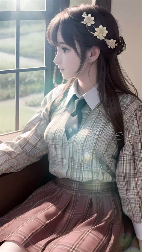 原创ai清纯治愈美少女美女手机动态壁纸 美女手机壁纸下载 元气壁纸