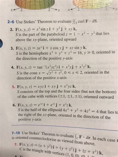 solved 2 6 use stokes theorem to evaluate is curl f ds 2