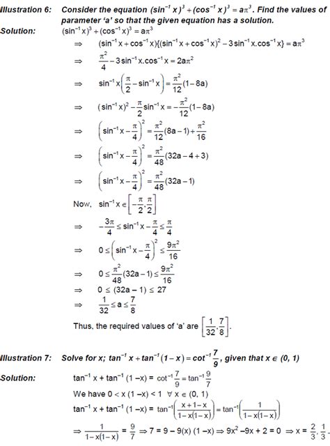 cbse class 12 maths notes itf important formulas