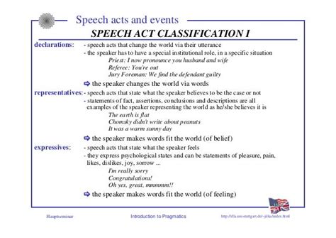 speech acts and events