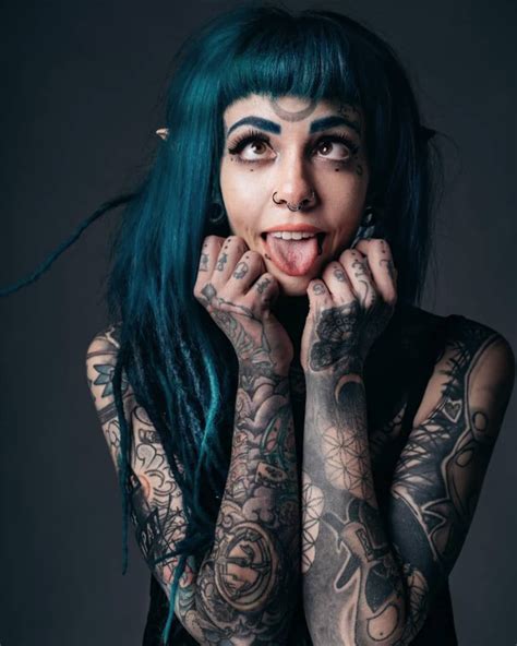 Photo Of Tattooed Models By Laurent Ponce France Hot Tattoos Girl Tattoos Face Tattoos