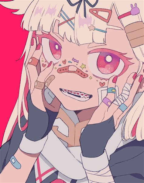 Safebooru 1girl Bandaged Arm Bandaged Hand Bandages Bandaid Bandaid On Arm Bandaid On Face