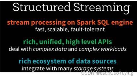 【spark分布式内存计算框架——structured streaming】1 structured streaming 概述 spark提供内存计算框架的是 csdn博客