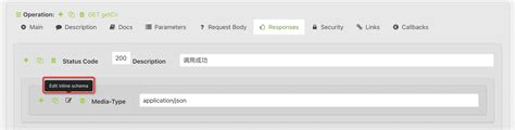 why response object only supports inline schema or any plan for share schema · issue 78