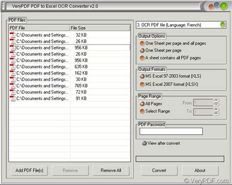 How To Convert PDF To Editable Excel In Batches VeryPDF Knowledge Base