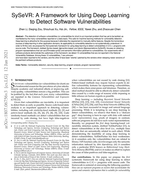 do an ai biet gi dau ieee transactions on dependable and secure computing 1 sysevr a