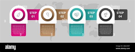 Vector Template Circle Infographics Business Concept With 4 Options
