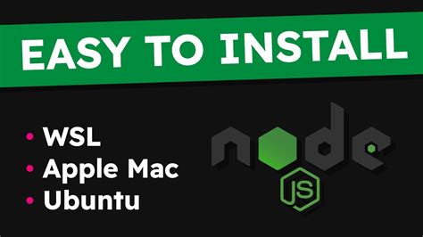 How To Easily Install Node Js On WSL Mac Or Ubuntu YouTube