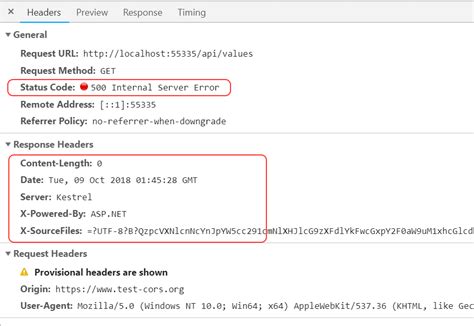 CORS And Exceptions On ASP NET Core